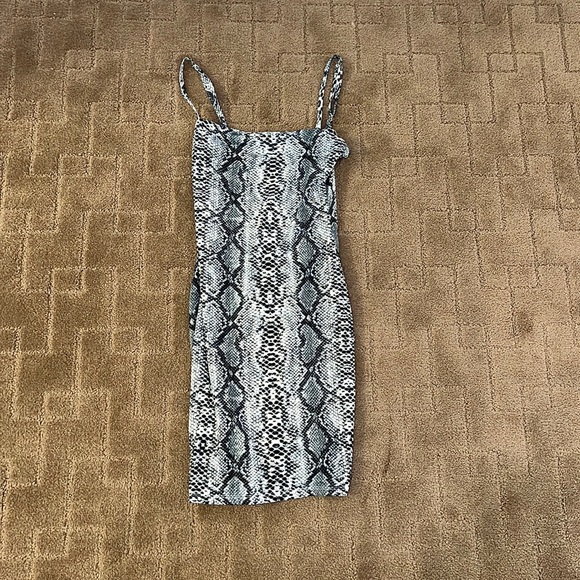 Dresses | Snake Print Mini Dress | Poshmark